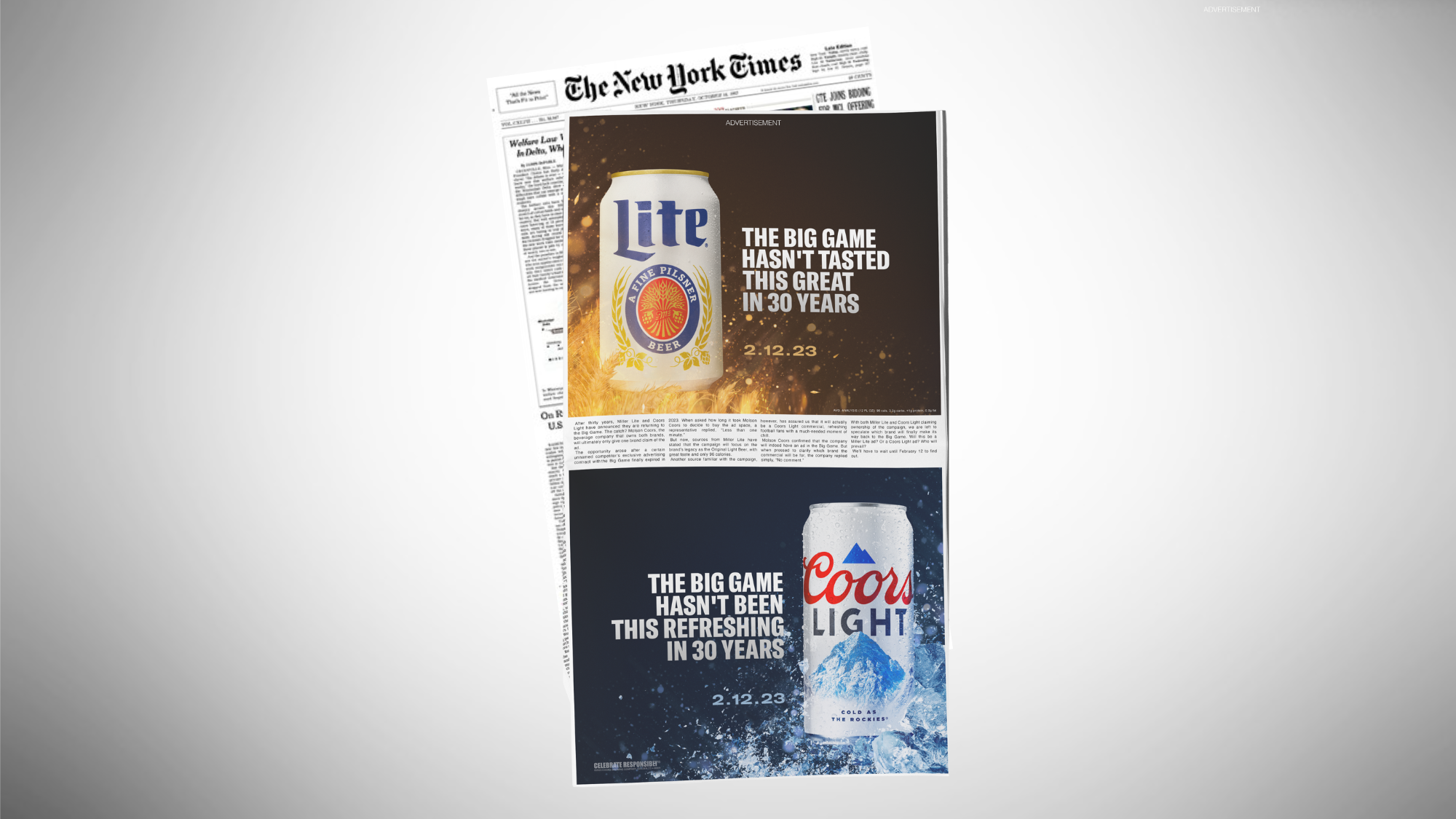 Coors Light et Miller Lite revendiquent leur place dans la première publicité de Molson Coors au ...
